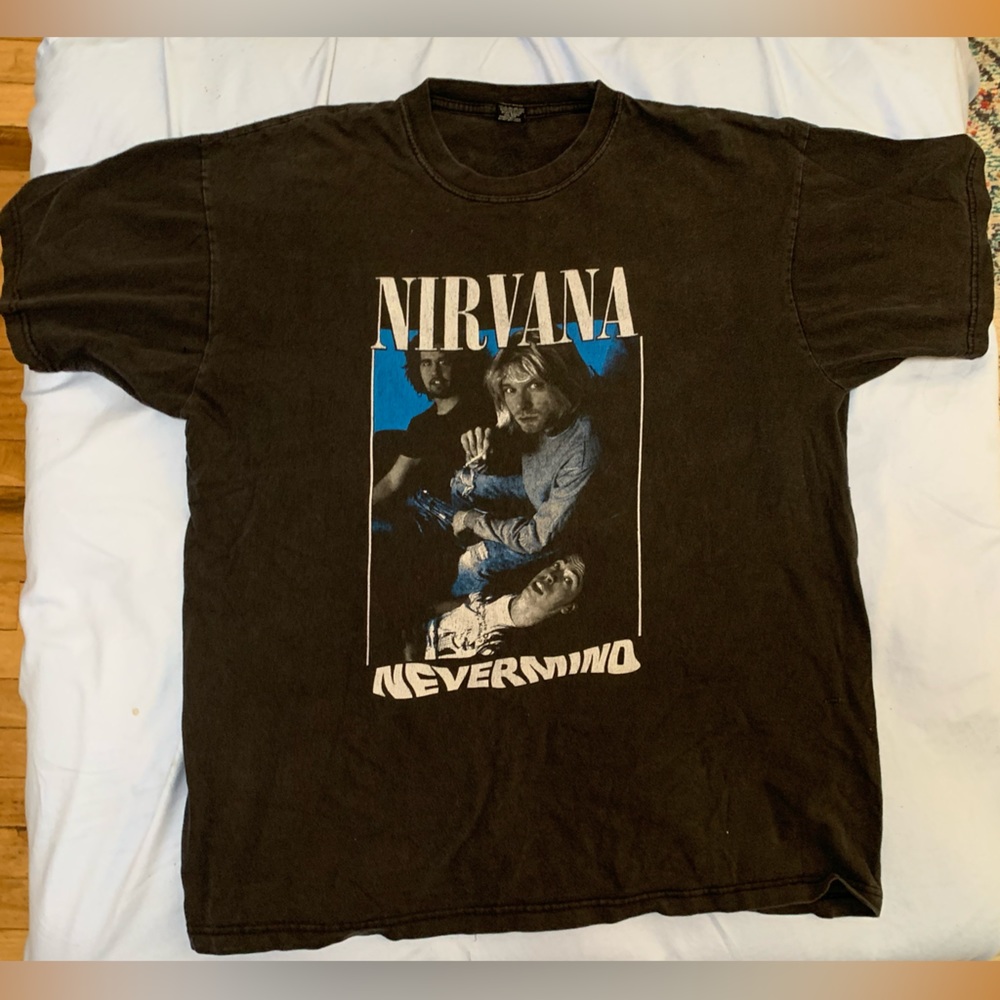 Nirvana Nevermind Vintage T Shirt Album Promo Tee Xl … - Gem